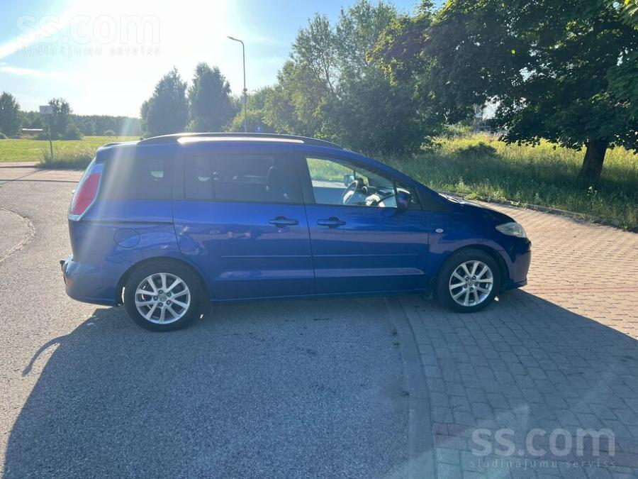 Blue Mazda 5 2009 in Riga, with an engine capacity of 1.80 L and mileage of 260 thousand km for 1400 €, photo 1 on AUTOMOTO.COM.LV