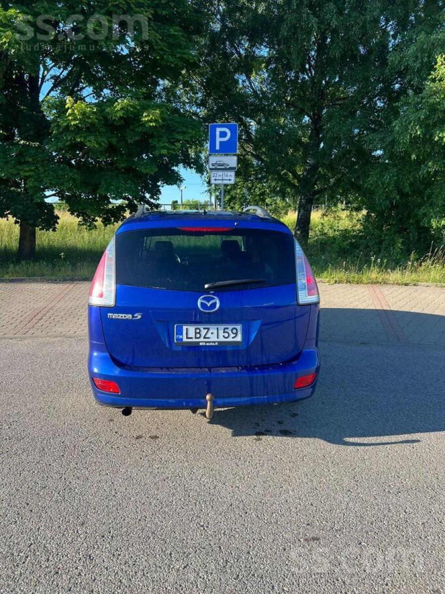 Blue Mazda 5 2009 in Riga, with an engine capacity of 1.80 L and mileage of 260 thousand km for 1400 €, photo 5 on AUTOMOTO.COM.LV