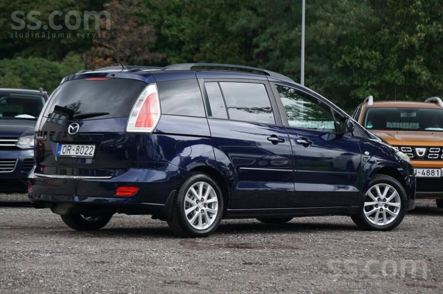 Синий Мазда 5 2009 в Рига, объемом двигателя 1.80 л и пробегом 277 тыс. км за 3590 €, фото 5 на AUTOMOTO.COM.LV
