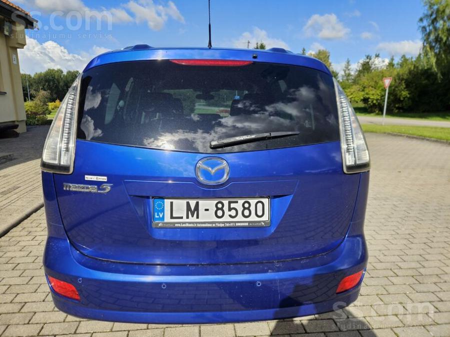 Blue Mazda 5 2009 in Liepaja, with an engine capacity of 2.00 L and mileage of 294 thousand km for 1850 €, photo 8 on AUTOMOTO.COM.LV