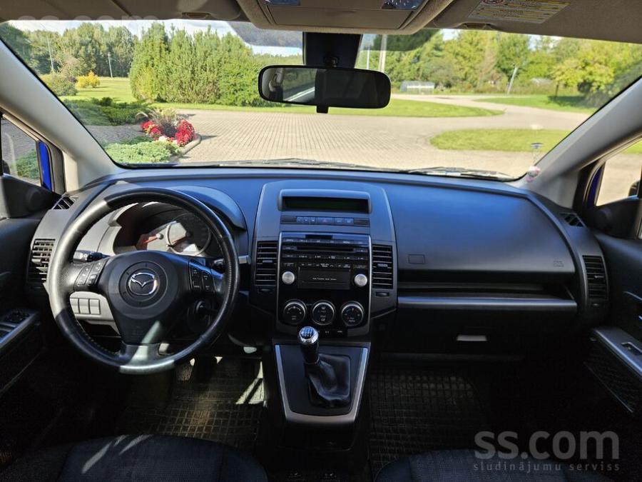 Blue Mazda 5 2009 in Liepaja, with an engine capacity of 2.00 L and mileage of 294 thousand km for 1850 €, photo 11 on AUTOMOTO.COM.LV