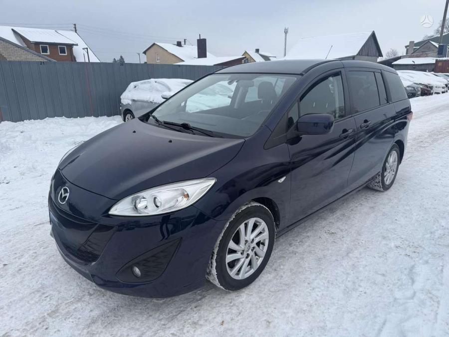 Blue Mazda 5 2013 in Taurage, with an engine capacity of 1.56 L and mileage of 202 thousand km for 3800 €, photo 1 on AUTOMOTO.COM.LV