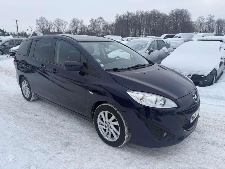 Blue Mazda 5 2013 in Taurage, with an engine capacity of 1.56 L and mileage of 202 thousand km for 3800 €, photo 2 on AUTOMOTO.COM.LV