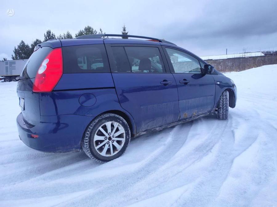 Blue Mazda 5 2007 in Jonava, with an engine capacity of 2.00 L and mileage of 345 thousand km for 500 €, photo 7 on AUTOMOTO.COM.LV