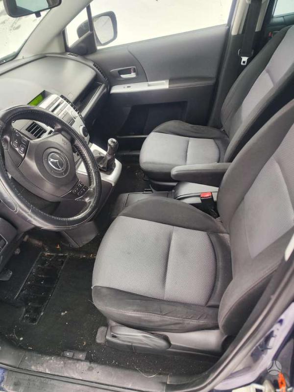 Blue Mazda 5 2007 in Jonava, with an engine capacity of 2.00 L and mileage of 345 thousand km for 500 €, photo 11 on AUTOMOTO.COM.LV