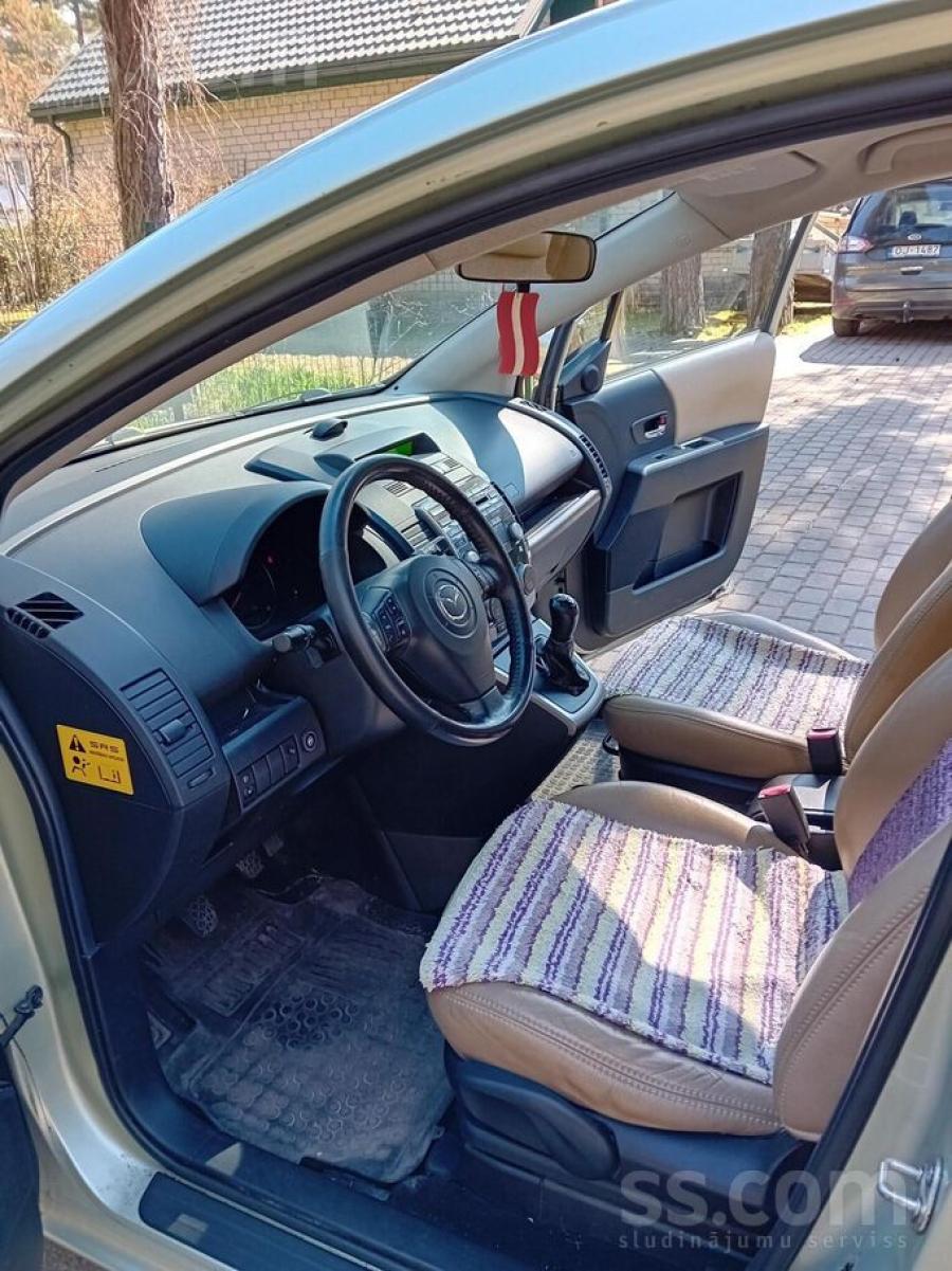 Zaļš Mazda 5 2008 Rīga, ar dzinēja tilpumu 2.00 L un nobraukumu 300 tūkst. km par 1800 €, foto 12 vietnē AUTOMOTO.COM.LV