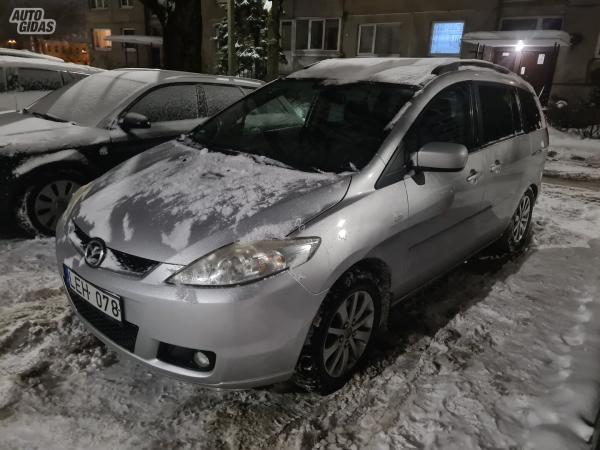 Grey Mazda 5 2008 in Klaipeda, with an engine capacity of 2.00 L and mileage of 297 thousand km for 1550 €, photo 1 on AUTOMOTO.COM.LV