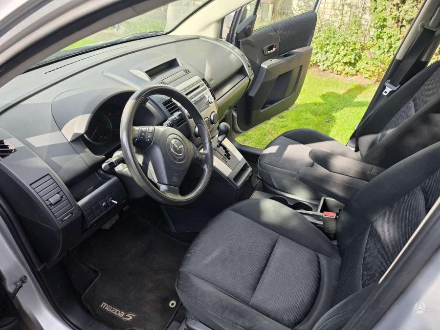 Pelēks Mazda 5 2009 Kauņa, ar dzinēja tilpumu 2.30 L un nobraukumu 105 tūkst. km par 2900 €, foto 10 vietnē AUTOMOTO.COM.LV