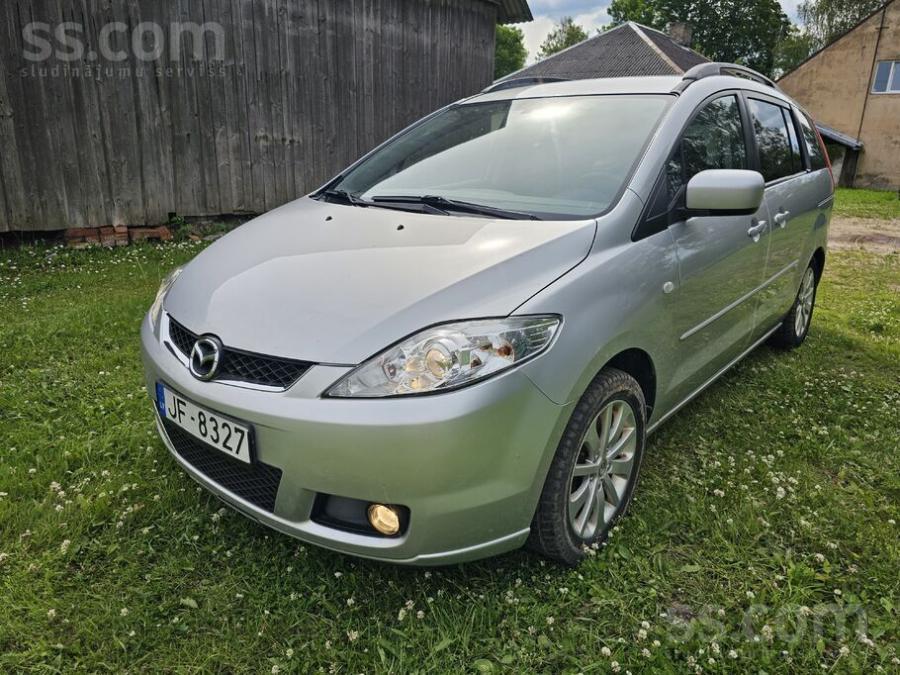 Pelēks Mazda 5 2005 Alūksne, ar dzinēja tilpumu 2.00 L un nobraukumu 229 tūkst. km par 650 €, foto 1 vietnē AUTOMOTO.COM.LV