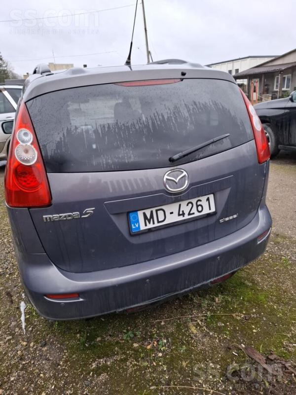 Pelēks Mazda 5 2006 Rēzekne, ar dzinēja tilpumu 2.00 L un nobraukumu 266 tūkst. km par 900 €, foto 3 vietnē AUTOMOTO.COM.LV
