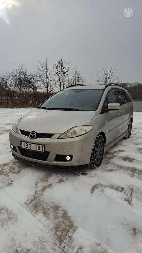 Pelēks Mazda 5 2006 Kauņa, ar dzinēja tilpumu 2.00 L un nobraukumu 317 tūkst. km par 1600 €, foto 1 vietnē AUTOMOTO.COM.LV