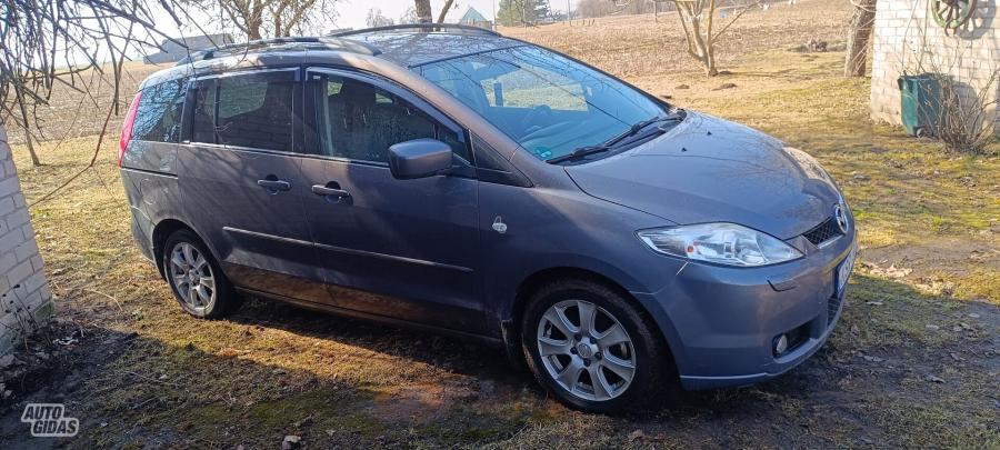 Pelēks Mazda 5 2006 Viļņa, ar dzinēja tilpumu 2.00 L un nobraukumu 300 tūkst. km par 750 €, foto 2 vietnē AUTOMOTO.COM.LV