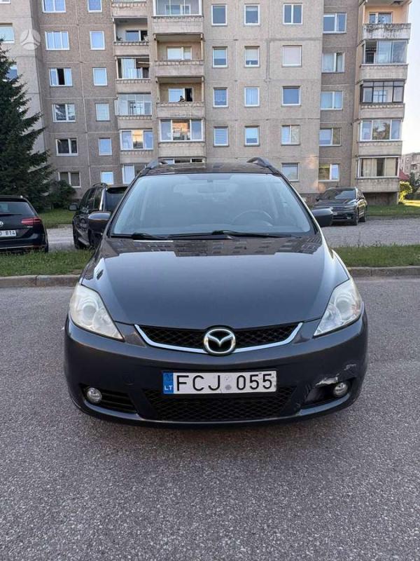 Grey Mazda 5 2006 in Kaunas, with an engine capacity of 2.00 L and mileage of 212 thousand km for 550 €, photo 1 on AUTOMOTO.COM.LV
