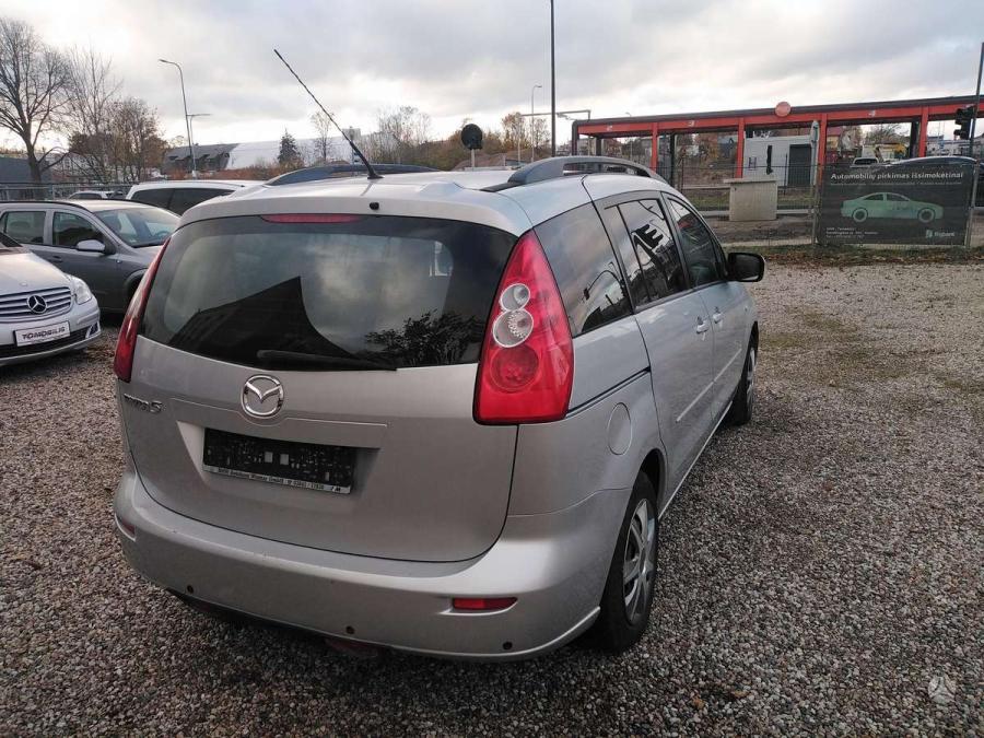 Grey Mazda 5 2006 in Kaunas, with an engine capacity of 2.00 L and mileage of 250 thousand km for 700 €, photo 3 on AUTOMOTO.COM.LV