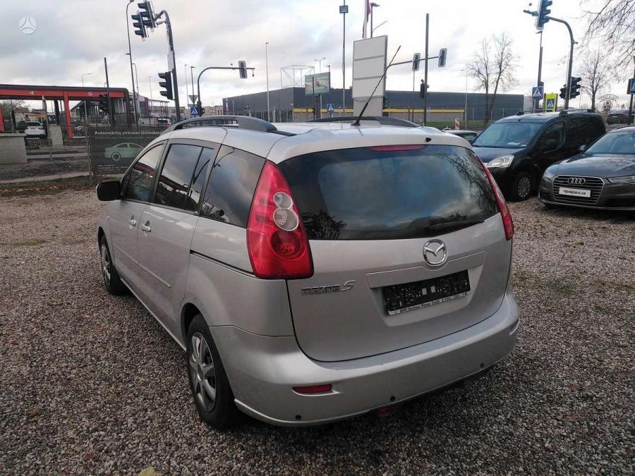 Grey Mazda 5 2006 in Kaunas, with an engine capacity of 2.00 L and mileage of 250 thousand km for 700 €, photo 4 on AUTOMOTO.COM.LV