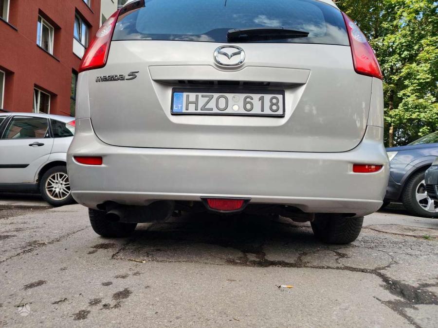 Grey Mazda 5 2006 in Klaipeda, with an engine capacity of 2.00 L and mileage of 215 thousand km for 1500 €, photo 9 on AUTOMOTO.COM.LV