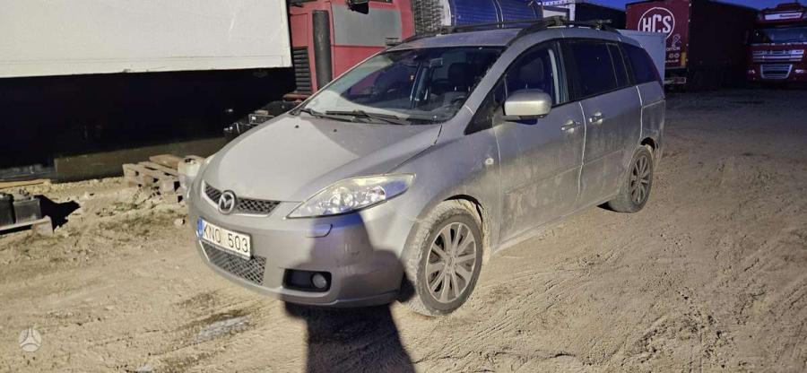 Grey Mazda 5 2007 in Vilnius, with an engine capacity of 2.00 L and mileage of 340 thousand km for 850 €, photo 1 on AUTOMOTO.COM.LV
