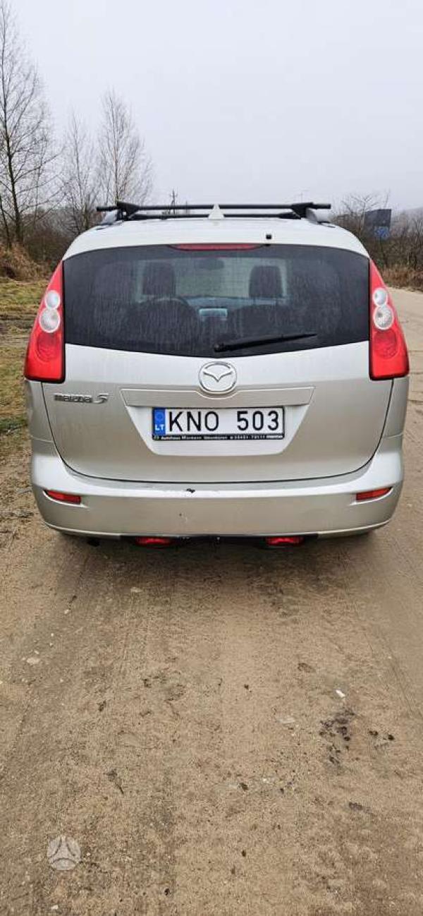 Grey Mazda 5 2007 in Vilnius, with an engine capacity of 2.00 L and mileage of 349 thousand km for 750 €, photo 4 on AUTOMOTO.COM.LV