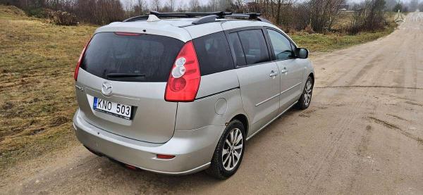 Grey Mazda 5 2007 in Vilnius, with an engine capacity of 2.00 L and mileage of 349 thousand km for 750 €, photo 5 on AUTOMOTO.COM.LV