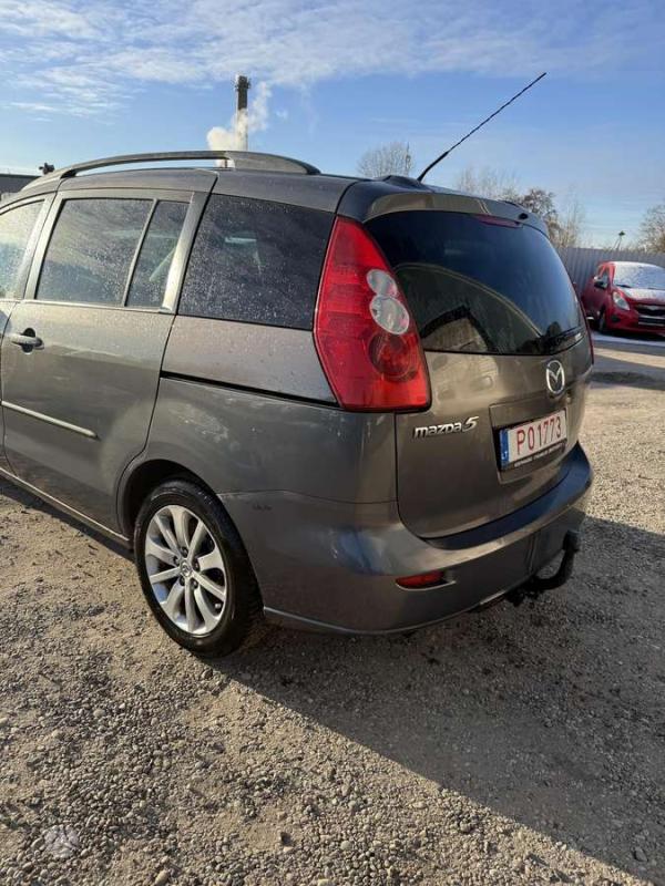 Серый Мазда 5 2007 в Юрбаркас, объемом двигателя 2.00 л и пробегом 242 тыс. км за 1399 €, фото 8 на AUTOMOTO.COM.LV