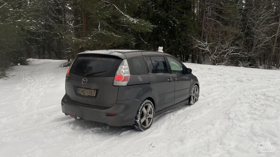 Pelēks Mazda 5 2007 Šauļi, ar dzinēja tilpumu 2.30 L un nobraukumu 189 tūkst. km par 2300 €, foto 5 vietnē AUTOMOTO.COM.LV