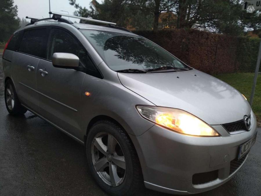 Pelēks Mazda 5 2007 Viļņa, ar dzinēja tilpumu 2.00 L un nobraukumu 213 tūkst. km par 1190 €, foto 14 vietnē AUTOMOTO.COM.LV