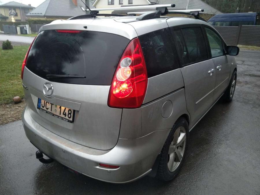 Pelēks Mazda 5 2007 Viļņa, ar dzinēja tilpumu 2.00 L un nobraukumu 213 tūkst. km par 1190 €, foto 16 vietnē AUTOMOTO.COM.LV