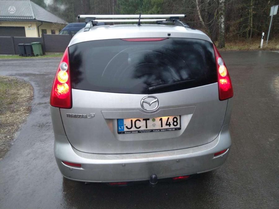 Pelēks Mazda 5 2007 Viļņa, ar dzinēja tilpumu 2.00 L un nobraukumu 213 tūkst. km par 1190 €, foto 17 vietnē AUTOMOTO.COM.LV