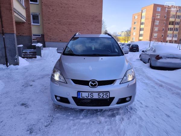 Pelēks Mazda 5 2007 Šauļi, ar dzinēja tilpumu 2.00 L un nobraukumu 282 tūkst. km par 1450 €, foto 1 vietnē AUTOMOTO.COM.LV
