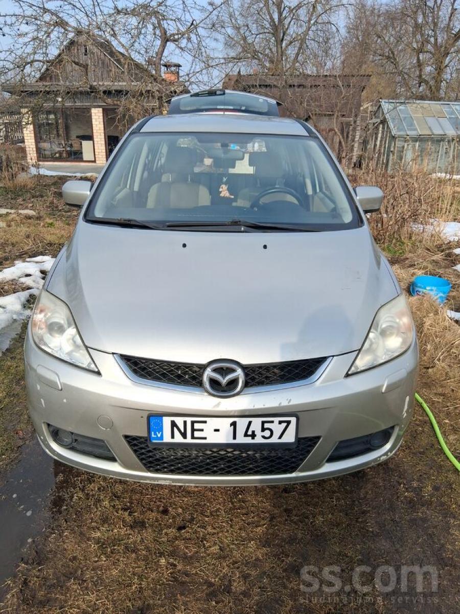 Grey Mazda 5 2007 in Riga, with an engine capacity of 1.80 L and mileage of 154 thousand km for 1700 €, photo 1 on AUTOMOTO.COM.LV