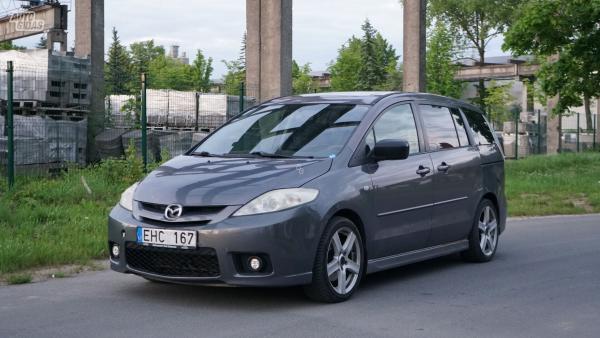 Pelēks Mazda 5 2007 Šauļi, ar dzinēja tilpumu 2.30 L un nobraukumu 196 tūkst. km par 2100 €, foto 1 vietnē AUTOMOTO.COM.LV