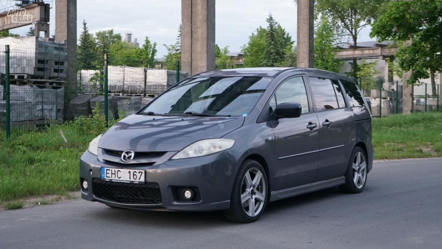Grey Mazda 5 2007 in Siauliai, with an engine capacity of 2.30 L and mileage of 196 thousand km for 2100 €, photo 1 on AUTOMOTO.COM.LV