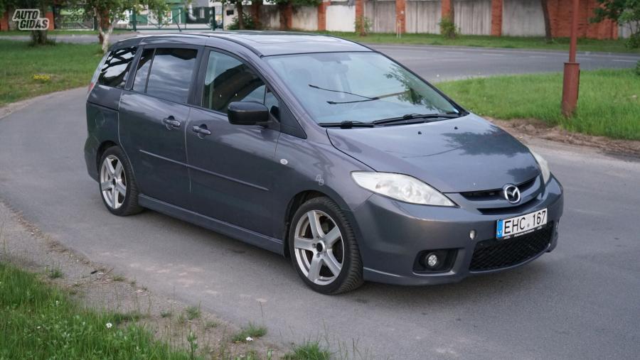 Grey Mazda 5 2007 in Siauliai, with an engine capacity of 2.30 L and mileage of 196 thousand km for 2100 €, photo 4 on AUTOMOTO.COM.LV
