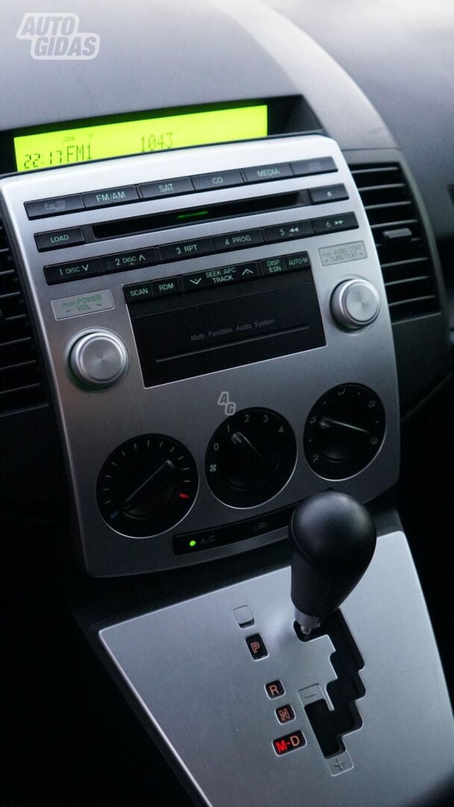 Grey Mazda 5 2007 in Siauliai, with an engine capacity of 2.30 L and mileage of 196 thousand km for 2100 €, photo 17 on AUTOMOTO.COM.LV