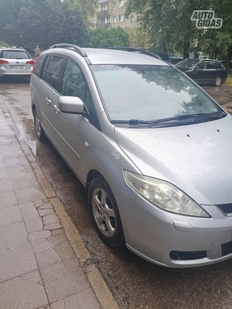 Grey Mazda 5 2007 in Kaunas, with an engine capacity of 2.00 L and mileage of 285 thousand km for 1500 €, photo 1 on AUTOMOTO.COM.LV
