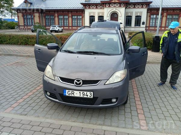 Grey Mazda 5 2007 in Ventspils, with an engine capacity of 1.90 L and mileage of 367 thousand km for 1500 €, photo 1 on AUTOMOTO.COM.LV