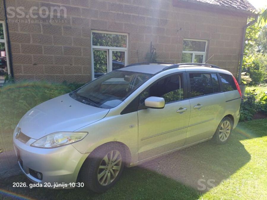 Grey Mazda 5 2008 in Talsi, with an engine capacity of 2.00 L and mileage of 300 thousand km for 750 €, photo 4 on AUTOMOTO.COM.LV