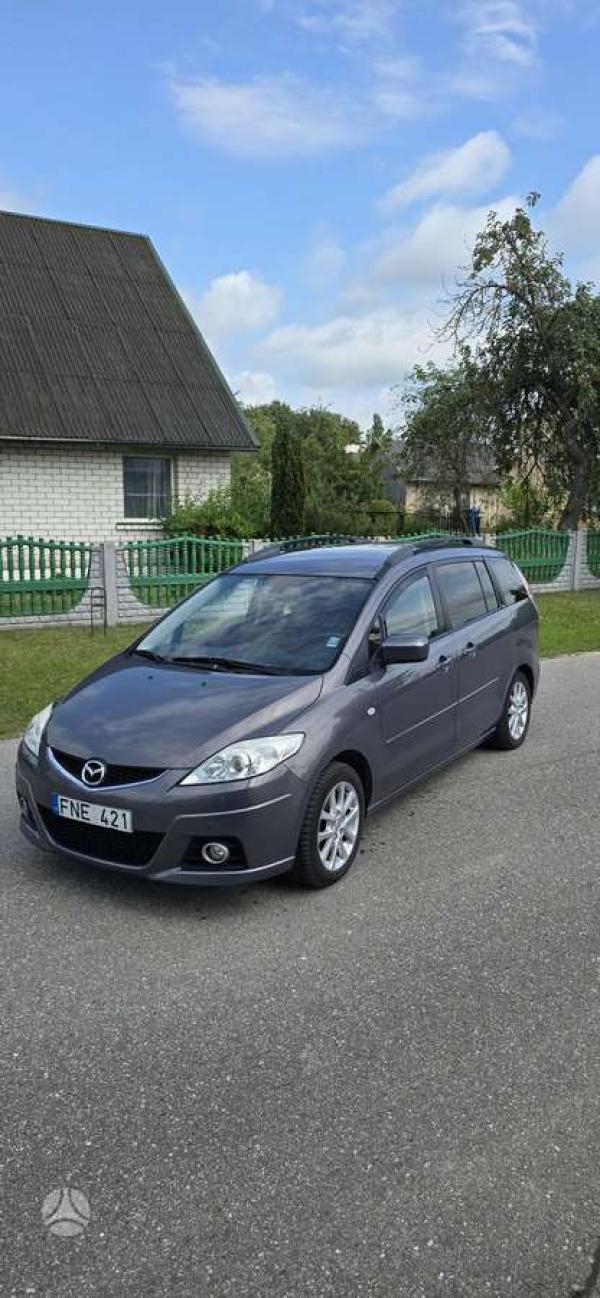 Pelēks Mazda 5 2008 Ukmergė, ar dzinēja tilpumu 2.00 L un nobraukumu 166 tūkst. km par 2000 €, foto 1 vietnē AUTOMOTO.COM.LV