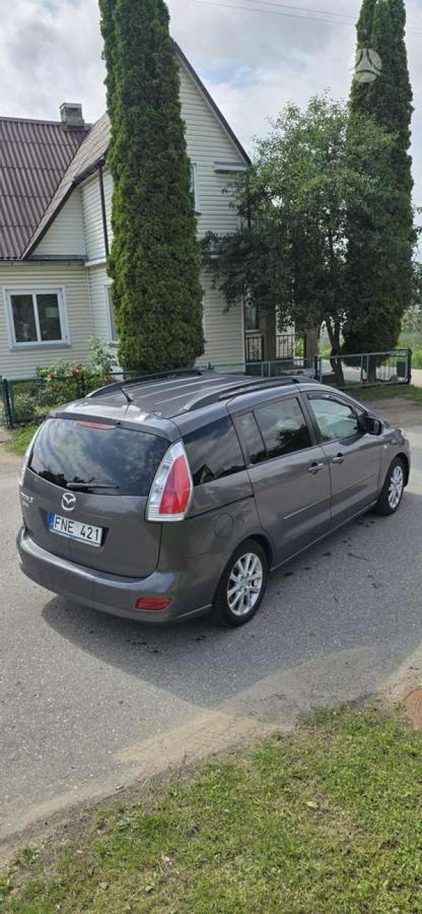 Pelēks Mazda 5 2008 Ukmergė, ar dzinēja tilpumu 2.00 L un nobraukumu 166 tūkst. km par 2000 €, foto 5 vietnē AUTOMOTO.COM.LV
