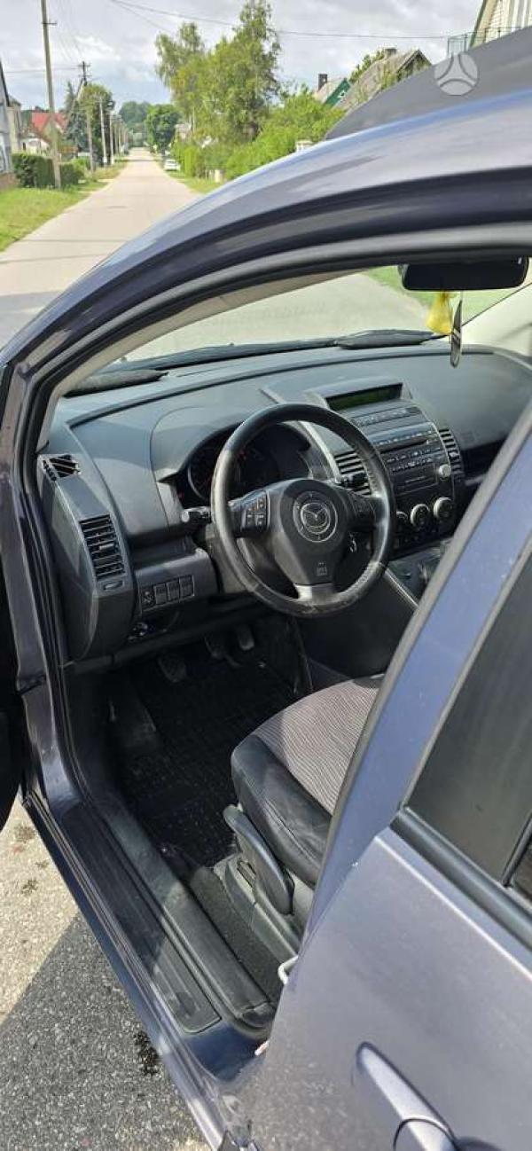 Pelēks Mazda 5 2008 Ukmergė, ar dzinēja tilpumu 2.00 L un nobraukumu 166 tūkst. km par 2000 €, foto 7 vietnē AUTOMOTO.COM.LV
