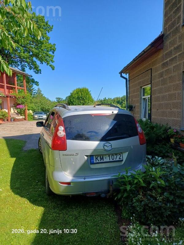Pelēks Mazda 5 2008 Talsi, ar dzinēja tilpumu 2.00 L un nobraukumu 300 tūkst. km par 550 €, foto 5 vietnē AUTOMOTO.COM.LV