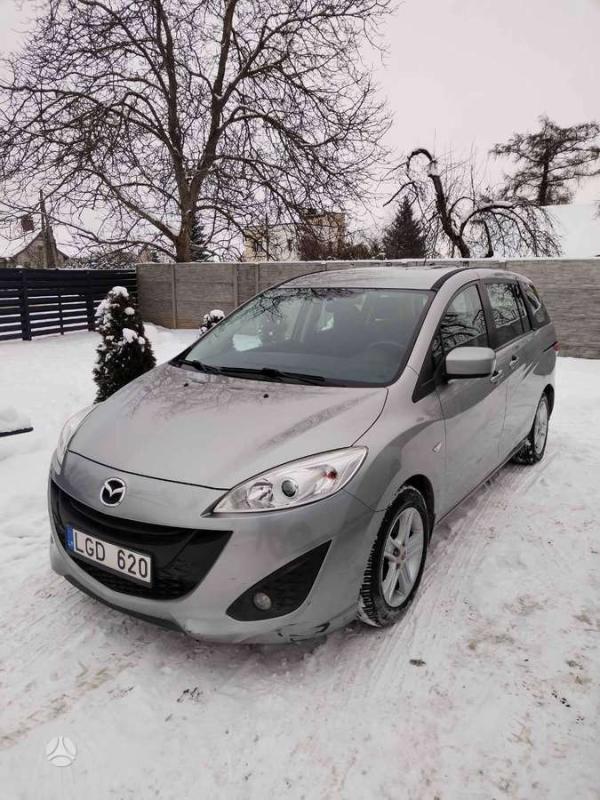 Grey Mazda 5 2010 in Kaunas, with an engine capacity of 2.00 L and mileage of 380 thousand km for 2750 €, photo 1 on AUTOMOTO.COM.LV