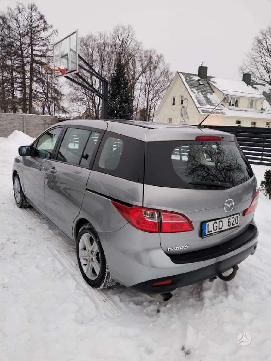 Pelēks Mazda 5 2010 Kauņa, ar dzinēja tilpumu 2.00 L un nobraukumu 380 tūkst. km par 2750 €, foto 4 vietnē AUTOMOTO.COM.LV