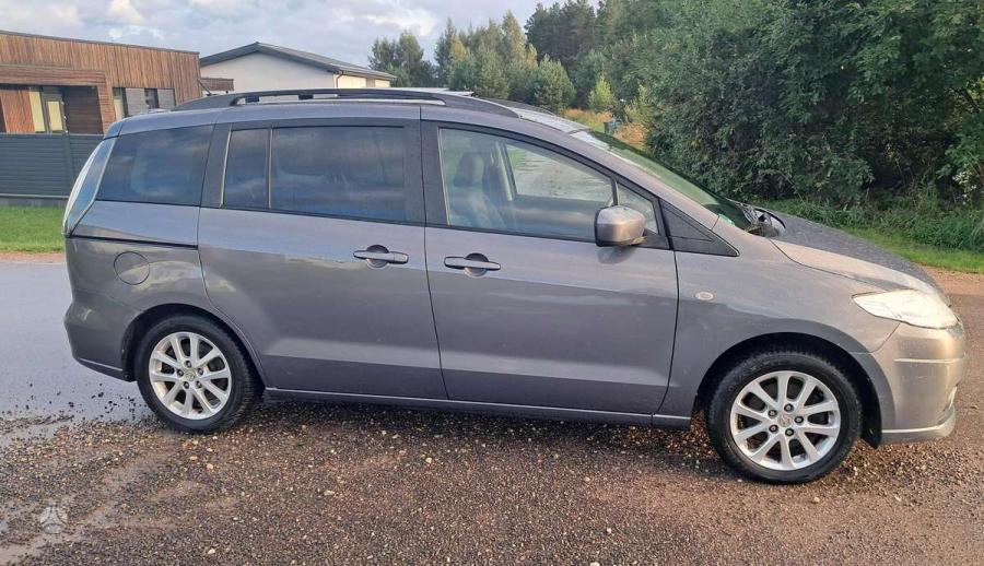 Pelēks Mazda 5 2010 Viļņa, ar dzinēja tilpumu 2.00 L un nobraukumu 248 tūkst. km par 2699 €, foto 6 vietnē AUTOMOTO.COM.LV
