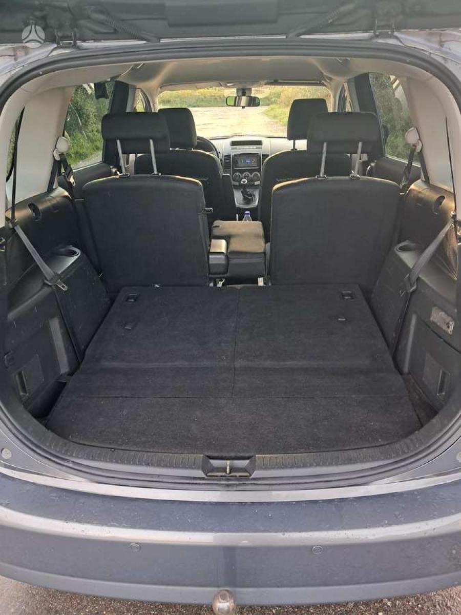 Pelēks Mazda 5 2010 Viļņa, ar dzinēja tilpumu 2.00 L un nobraukumu 248 tūkst. km par 2699 €, foto 13 vietnē AUTOMOTO.COM.LV