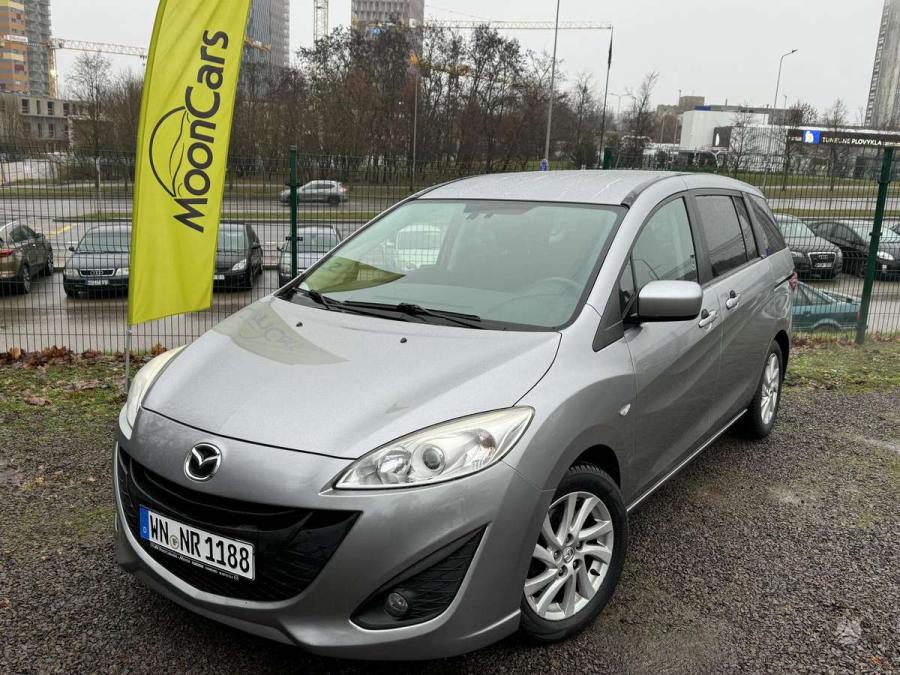 Grey Mazda 5 2011 in Vilnius, with an engine capacity of 2.00 L and mileage of 130 thousand km for 5000 €, photo 4 on AUTOMOTO.COM.LV