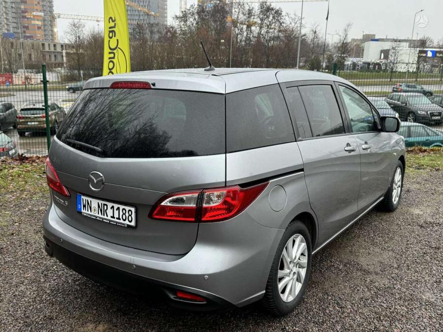 Grey Mazda 5 2011 in Vilnius, with an engine capacity of 2.00 L and mileage of 130 thousand km for 5000 €, photo 5 on AUTOMOTO.COM.LV