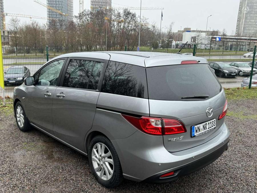 Grey Mazda 5 2011 in Vilnius, with an engine capacity of 2.00 L and mileage of 130 thousand km for 5000 €, photo 8 on AUTOMOTO.COM.LV