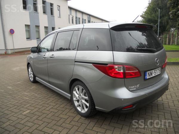 Grey Mazda 5 2011 in Jelgava, with an engine capacity of 1.60 L and mileage of 162 thousand km for 5500 €, photo 5 on AUTOMOTO.COM.LV
