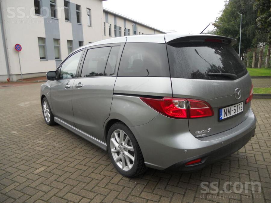 Pelēks Mazda 5 2011 Jelgava, ar dzinēja tilpumu 1.60 L un nobraukumu 162 tūkst. km par 5500 €, foto 6 vietnē AUTOMOTO.COM.LV